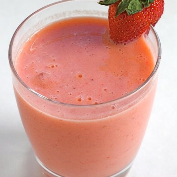 Strawberry Mango Smoothie Recipe {Easy} - Two Peas & Their Pod