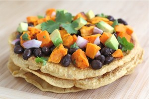 Black Bean Sweet Potato Tostadas