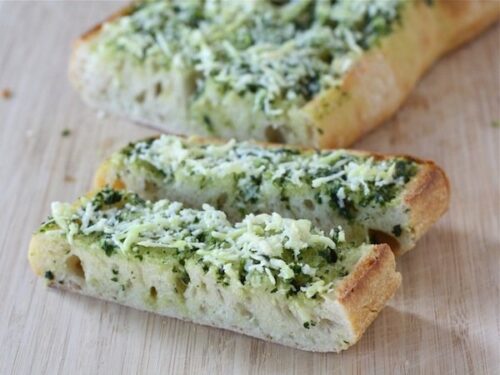 Basil Butter Garlic Bread | Garlic Bread Recipe