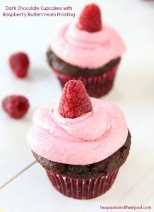 Dark Chocolate Cupcakes Recipe | Raspberry Frosting Recipe