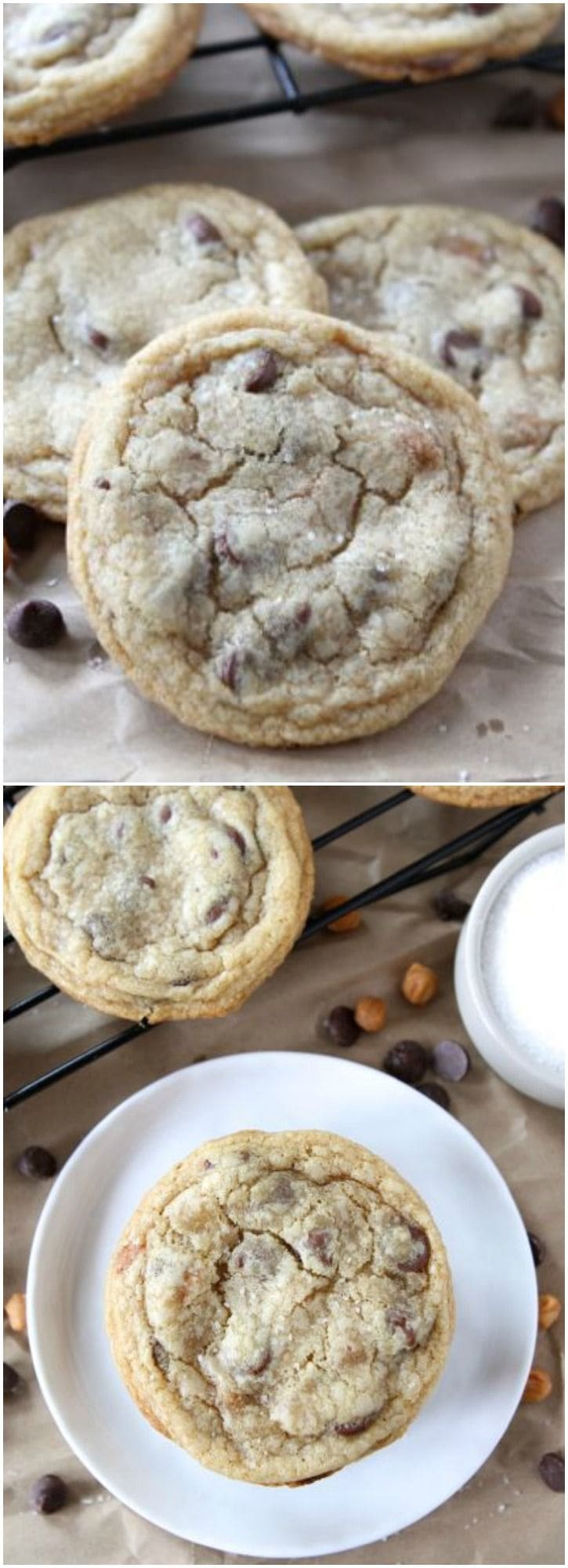 Salted Caramel Chocolate Chip Cookies