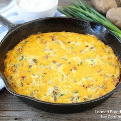 Frittata Recipe {Loaded Baked Potato}