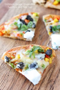 Enchilada Veggie Quesadilla | Veggie Quesadilla Recipe