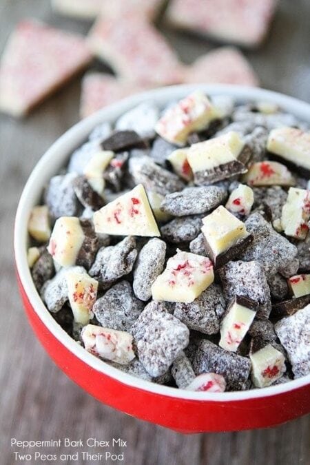 Peppermint Bark Chocolate Chex Mix
