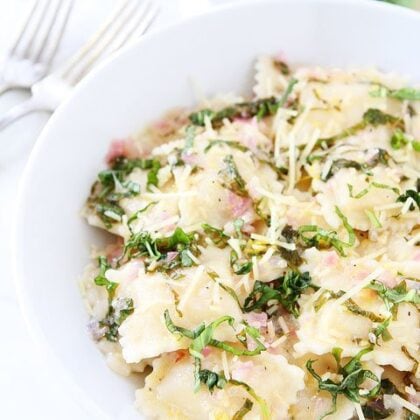 Ravioli with Lemon Basil Butter