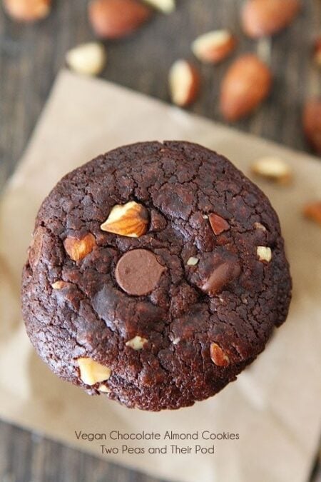 Vegan Chocolate Almond Cookies
