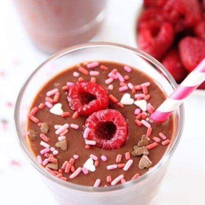 Chocolate Raspberry Smoothie