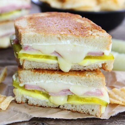 Dill Pickle Wrap Grilled Cheese