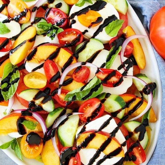 Summer Caprese Salad {Super Simple} - Two Peas & Their Pod