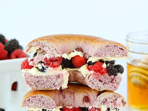 Strawberry Cream Cheese Bagel