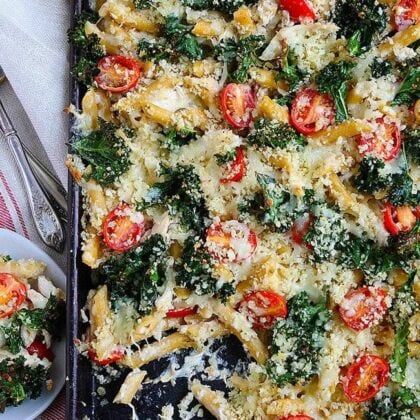 Sheet Pan Pasta Bake Recipe Two Peas & Their Pod
