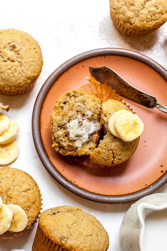 Banana Muffins {Quick & Easy} - Two Peas & Their Pod