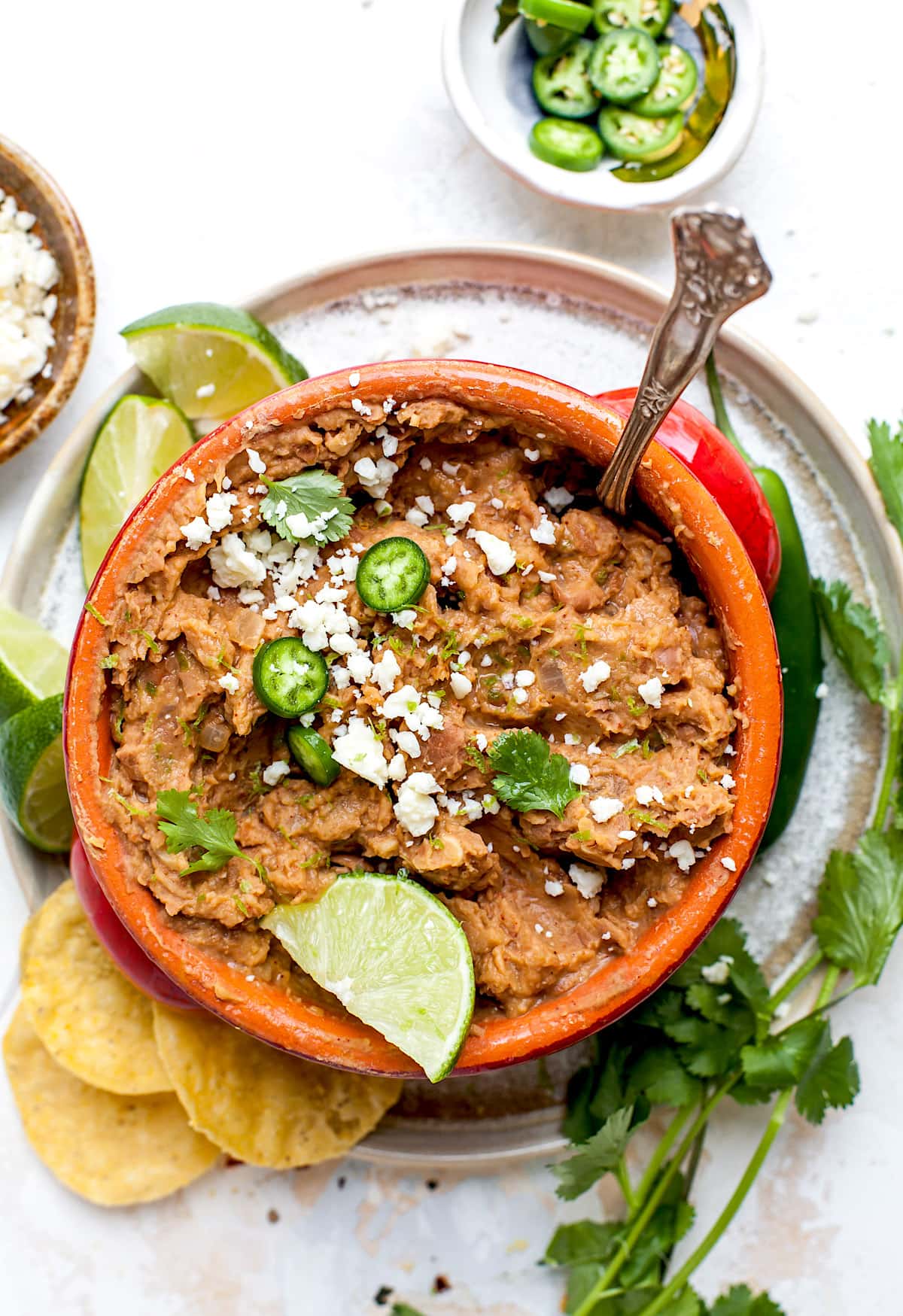 Easy Refried Beans - Two Peas & Their Pod
