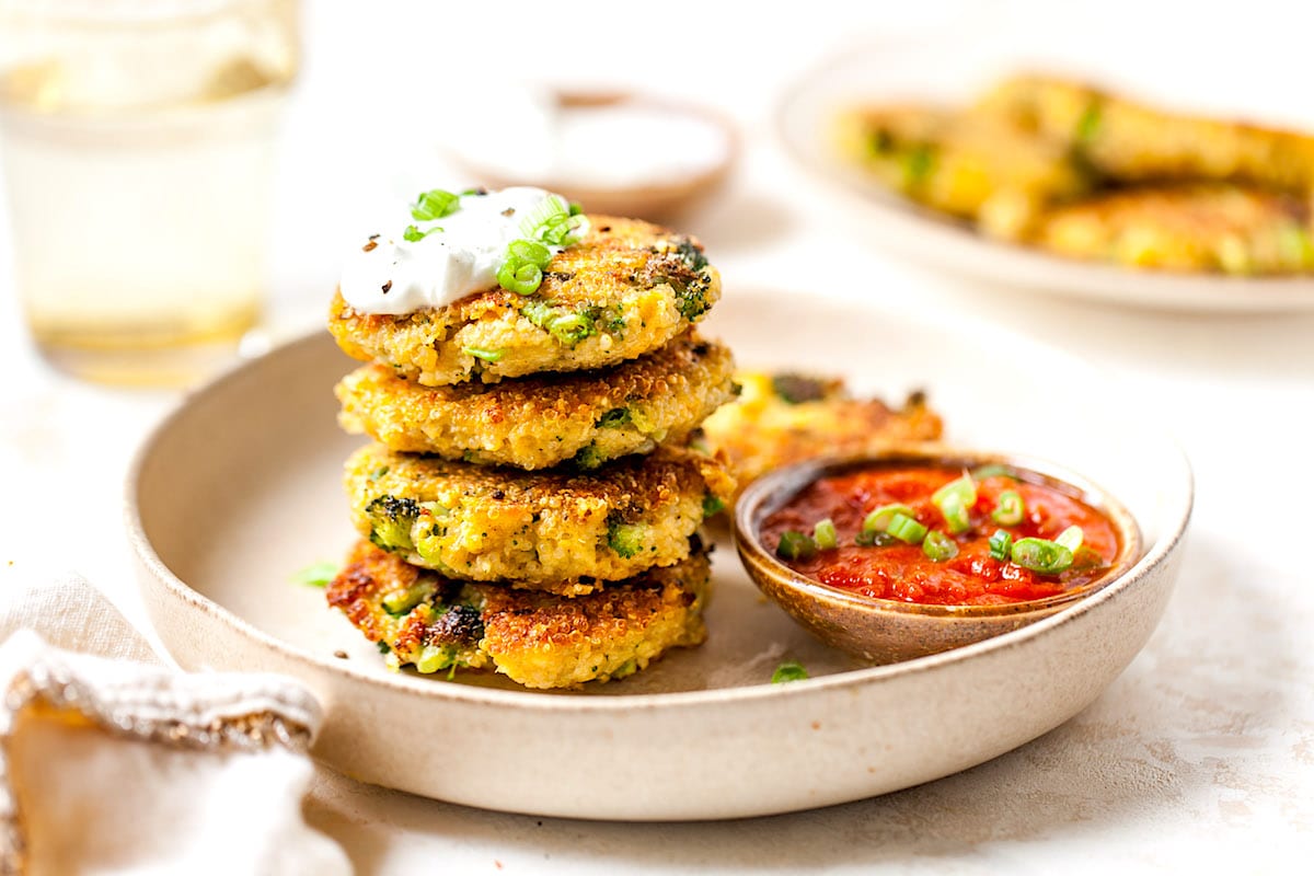 Broccoli Cheddar Fritters