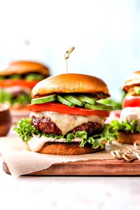 Grilled Chipotle Burgers {Easy To Make} | Two Peas & Their Pod