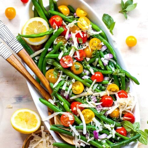 Green Bean Salad {Fresh Green Beans} - Two Peas & Their Pod