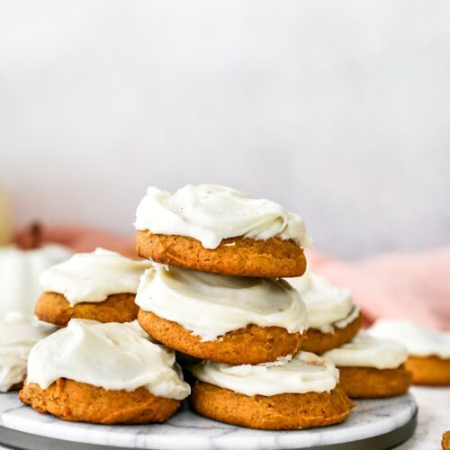 Pumpkin cookies with cream cheese frosting store