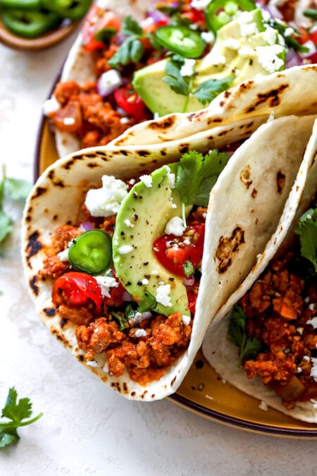Turkey Tacos {20-Minutes} - Two Peas & Their Pod