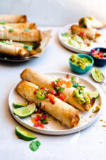 Easy Chicken Flautas {Rolled Tacos} - Two Peas & Their Pod