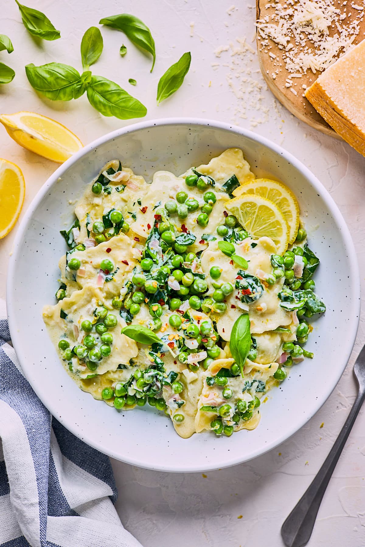 Creamy Lemon Ravioli {20 Minute Meal} - Two Peas & Their Pod