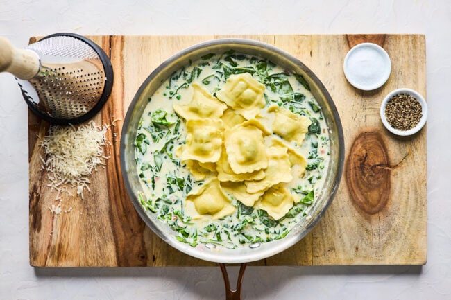 Creamy Lemon Ravioli {20 Minute Meal} - Two Peas & Their Pod