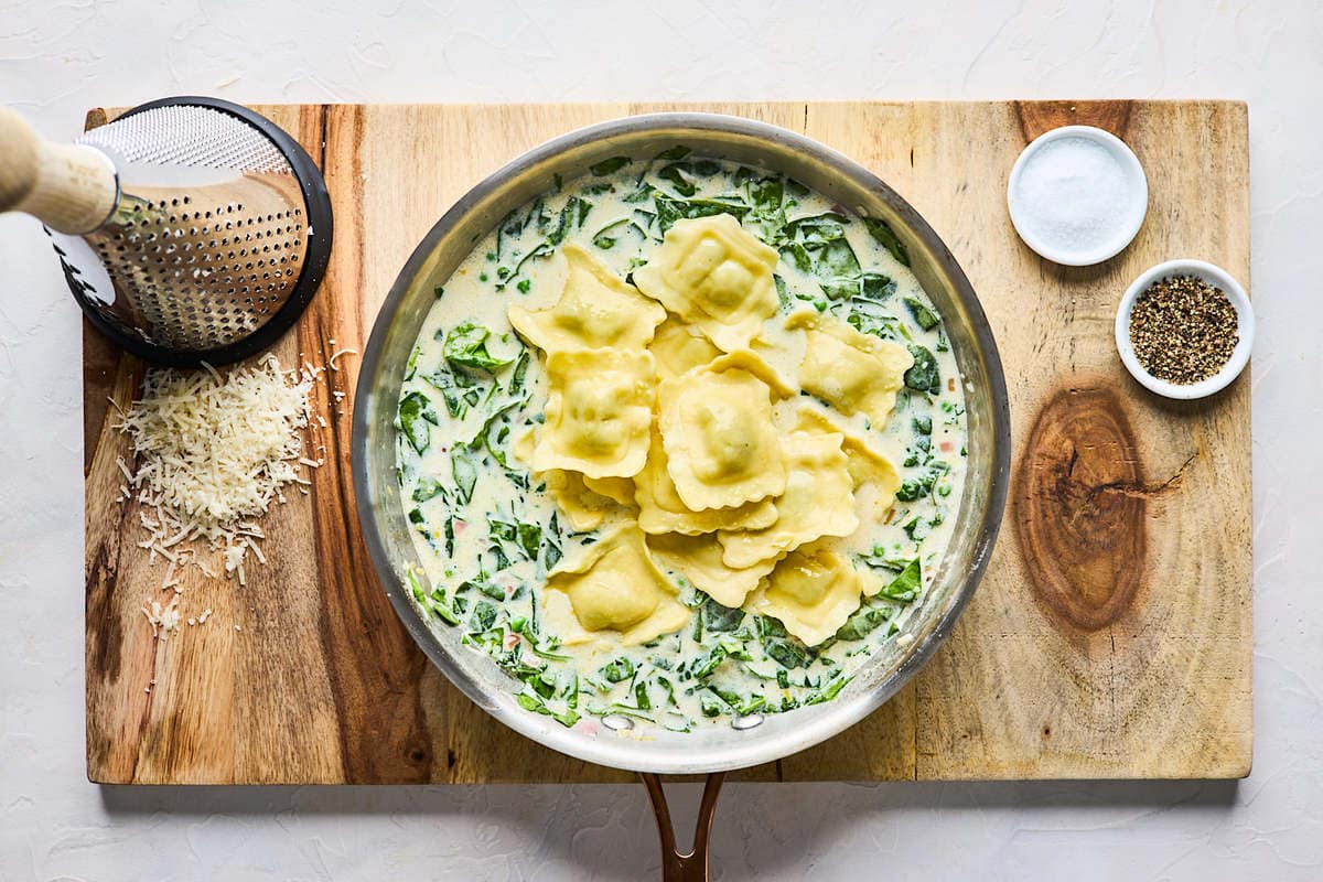 Creamy Lemon Ravioli {20 Minute Meal} - Two Peas & Their Pod