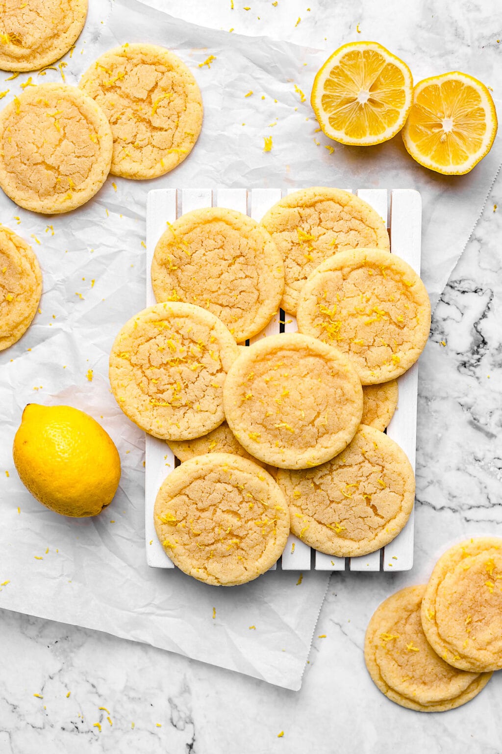 Lemon Sugar Cookies {Soft & Chewy} - Two Peas & Their Pod
