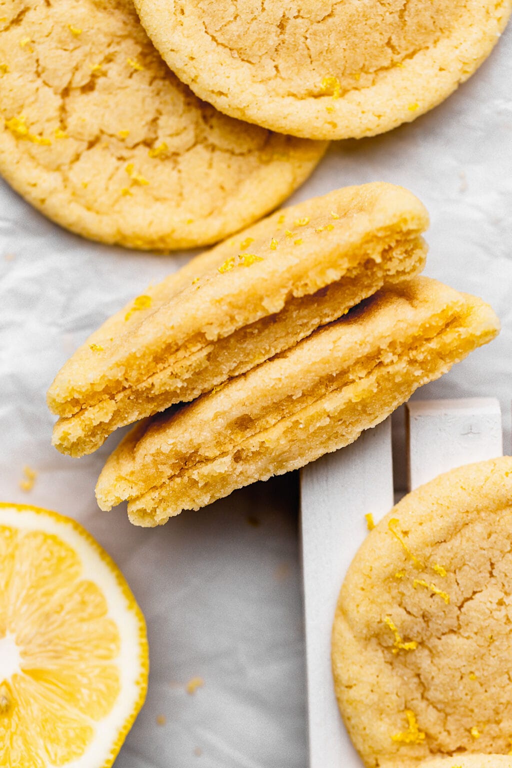 Lemon Sugar Cookies {Soft & Chewy} - Two Peas & Their Pod