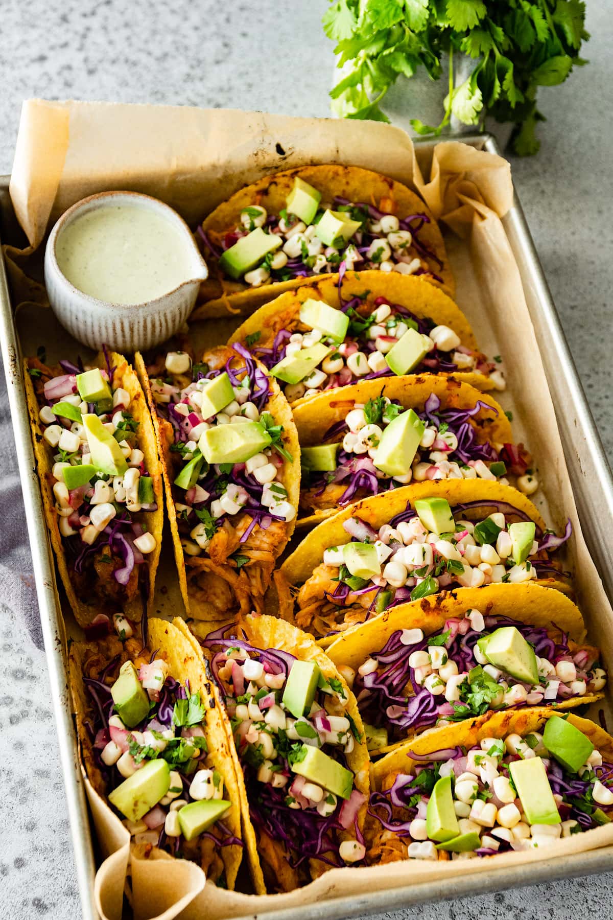 Baked BBQ Chicken Tacos