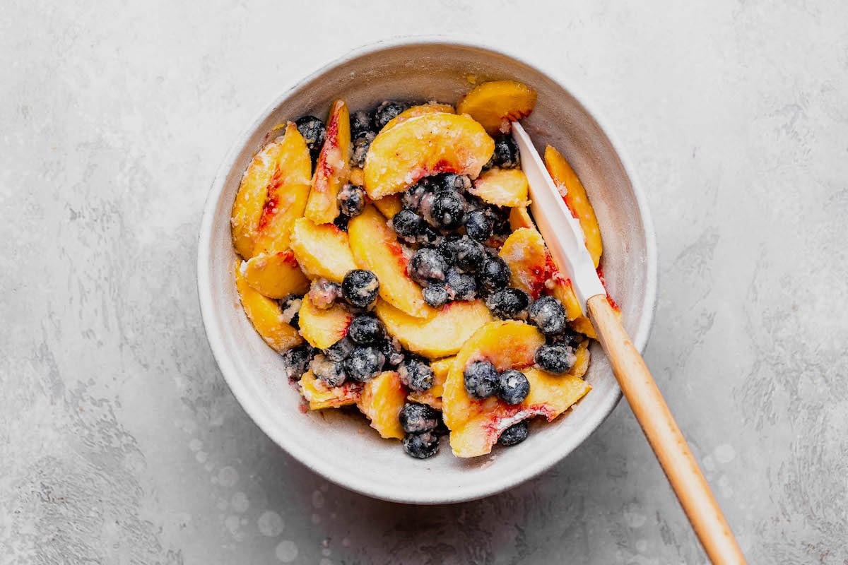Blueberry Peach Crumble - Two Peas & Their Pod