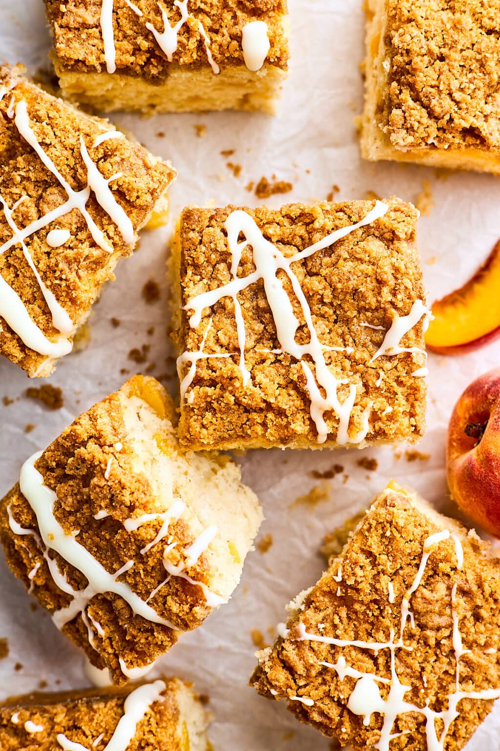 Peach Coffee Cake {Fresh Peaches!} - Two Peas & Their Pod