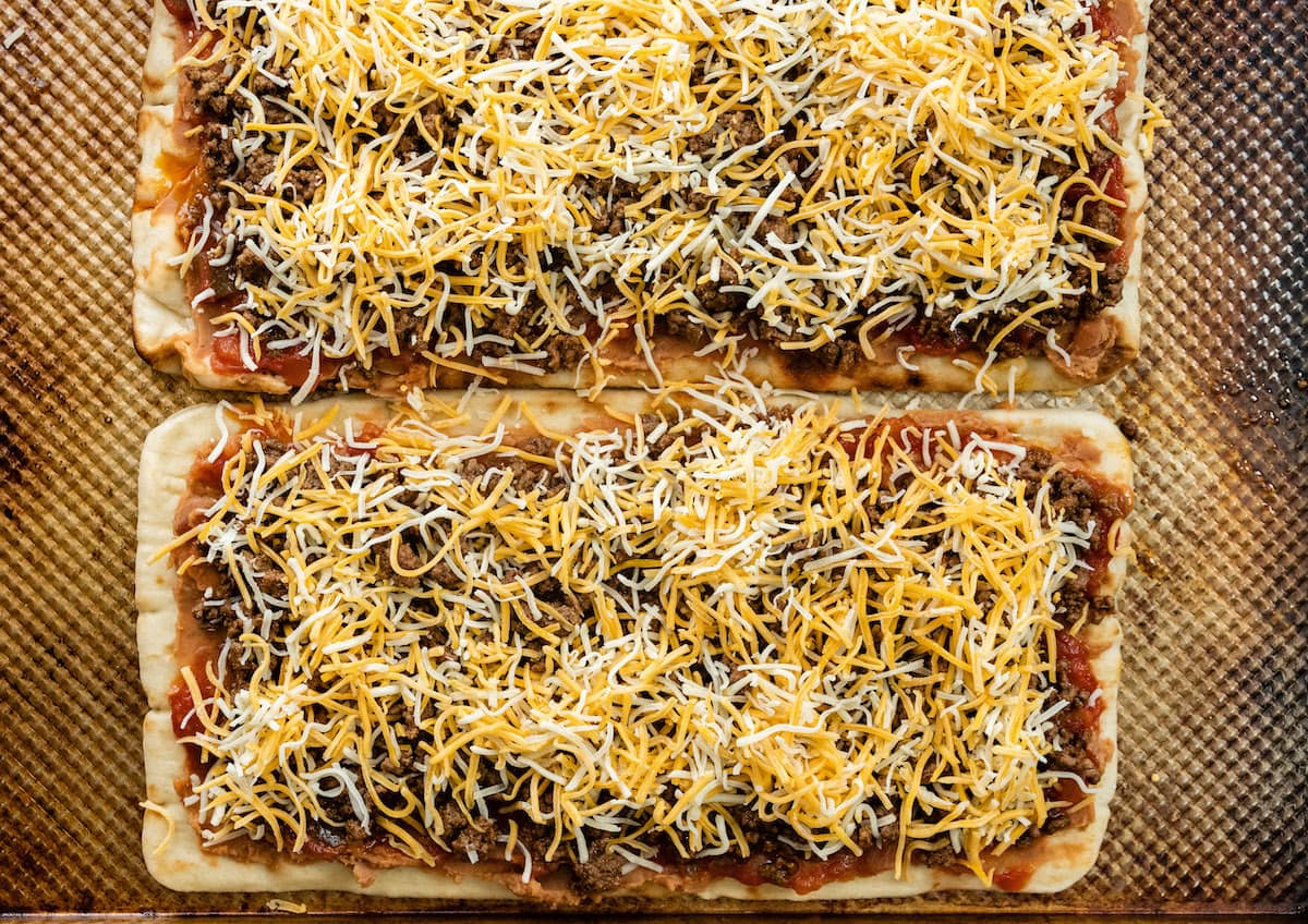 Taco Pizza {Easy!} - Two Peas & Their Pod