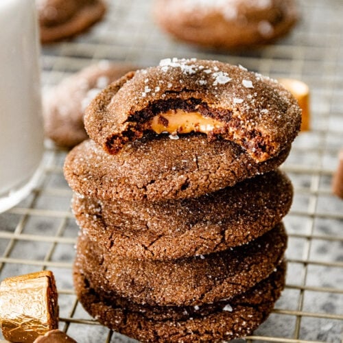Rolo Cookies {Chocolate Caramel Surprise!} - Two Peas & Their Pod
