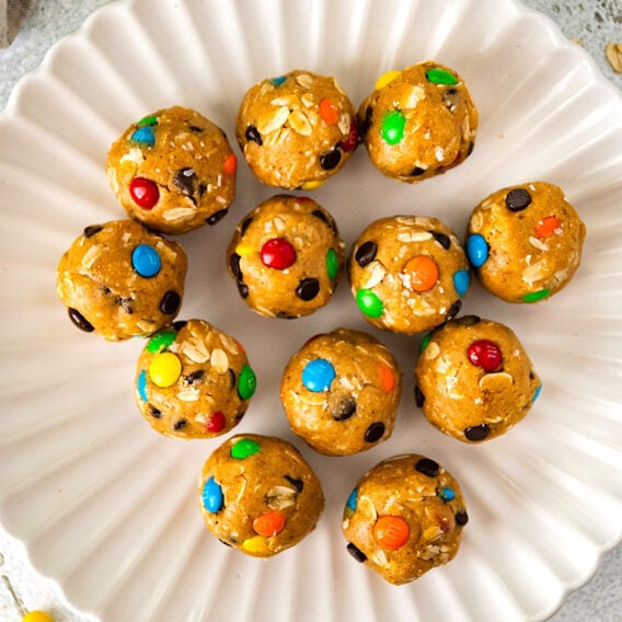 Monster Cookie Energy Balls {No-Bake} - Two Peas & Their Pod