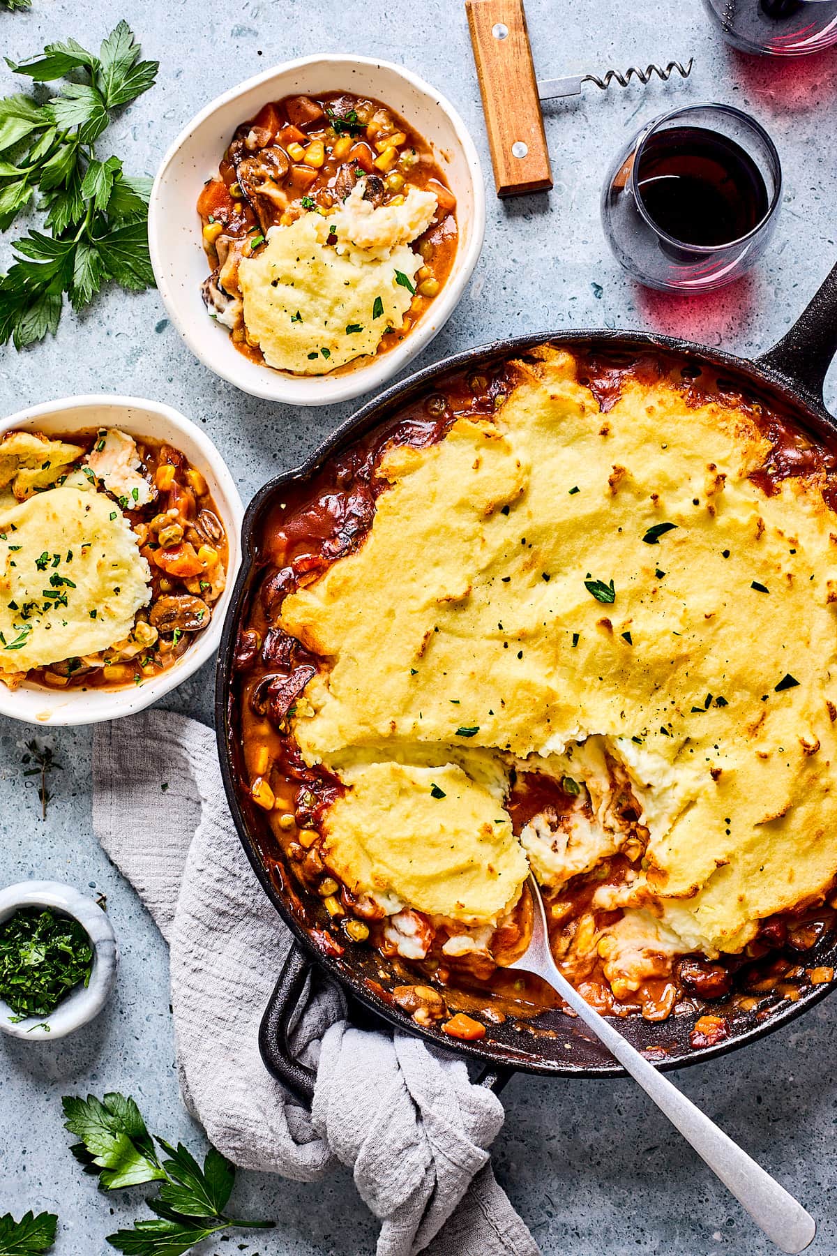 Vegetarian Shepherd's Pie {Make-Ahead Meal} - Two Peas & Their Pod