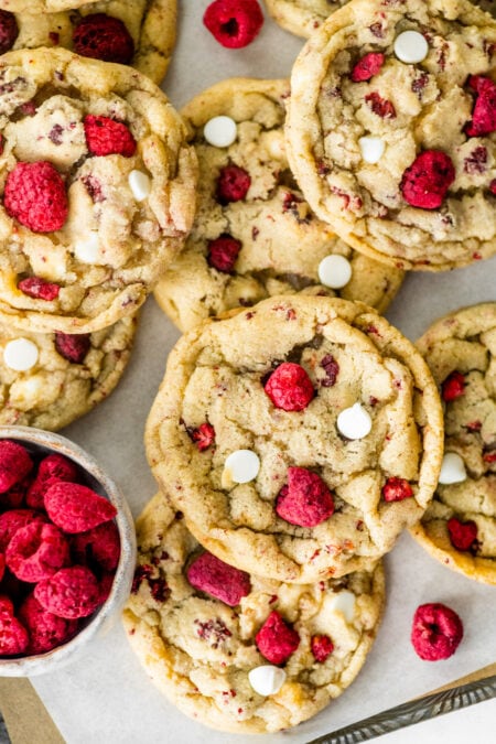 White Chocolate Raspberry Cookies - Two Peas & Their Pod