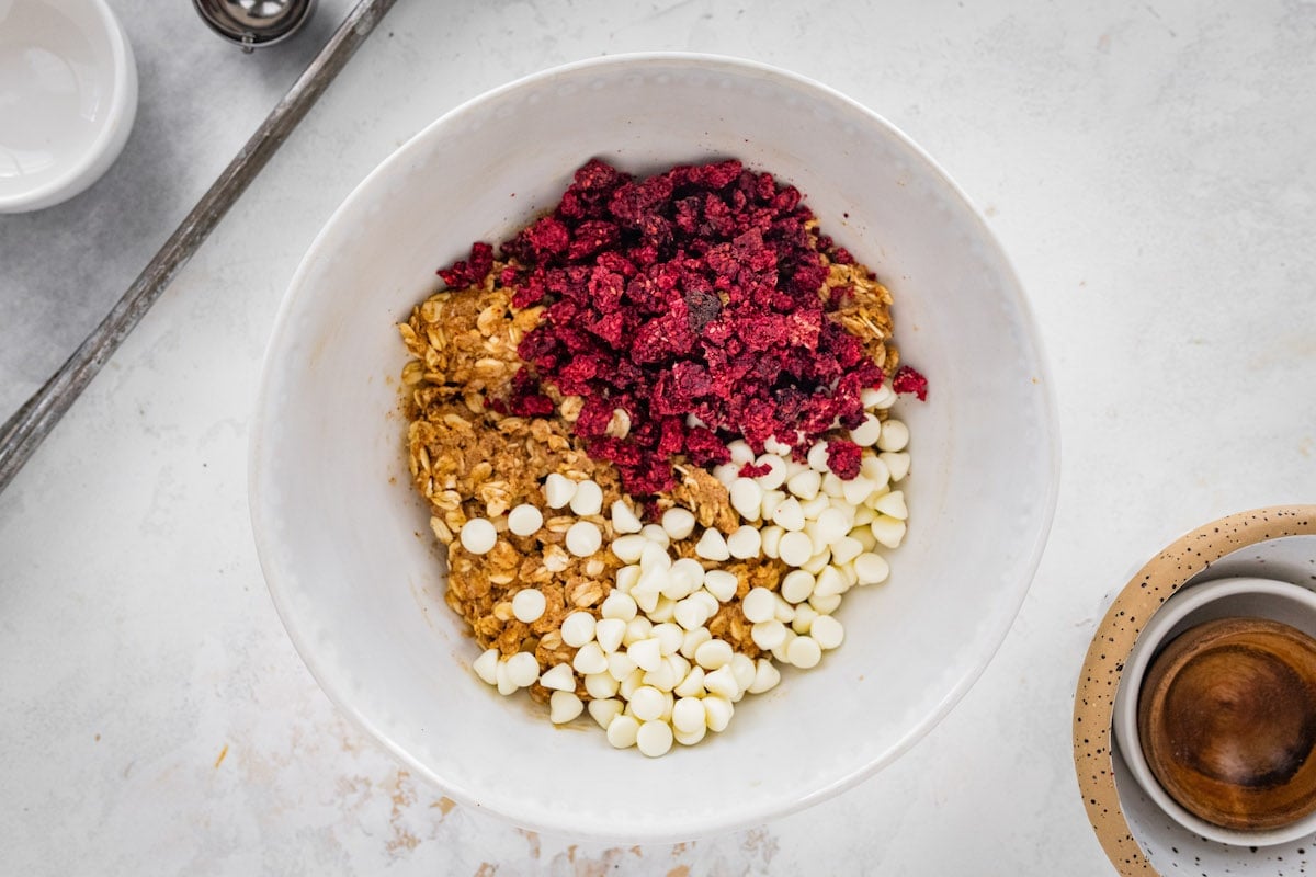 White Chocolate Raspberry Energy Balls