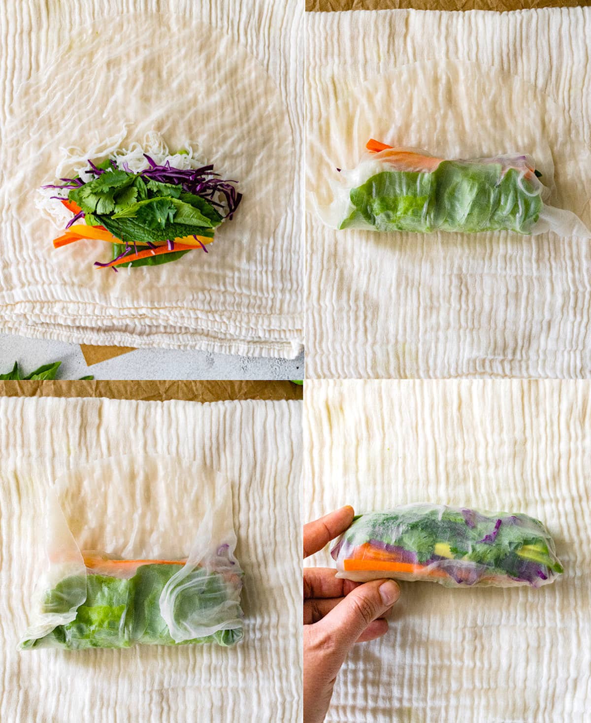 Fresh Spring Rolls (Peanut Sauce) - Two Peas & Their Pod