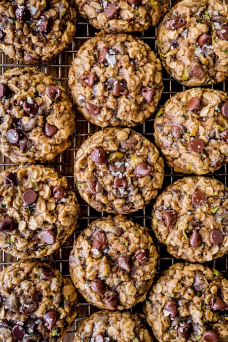 Zucchini Oatmeal Chocolate Chip Cookies - Two Peas & Their Pod