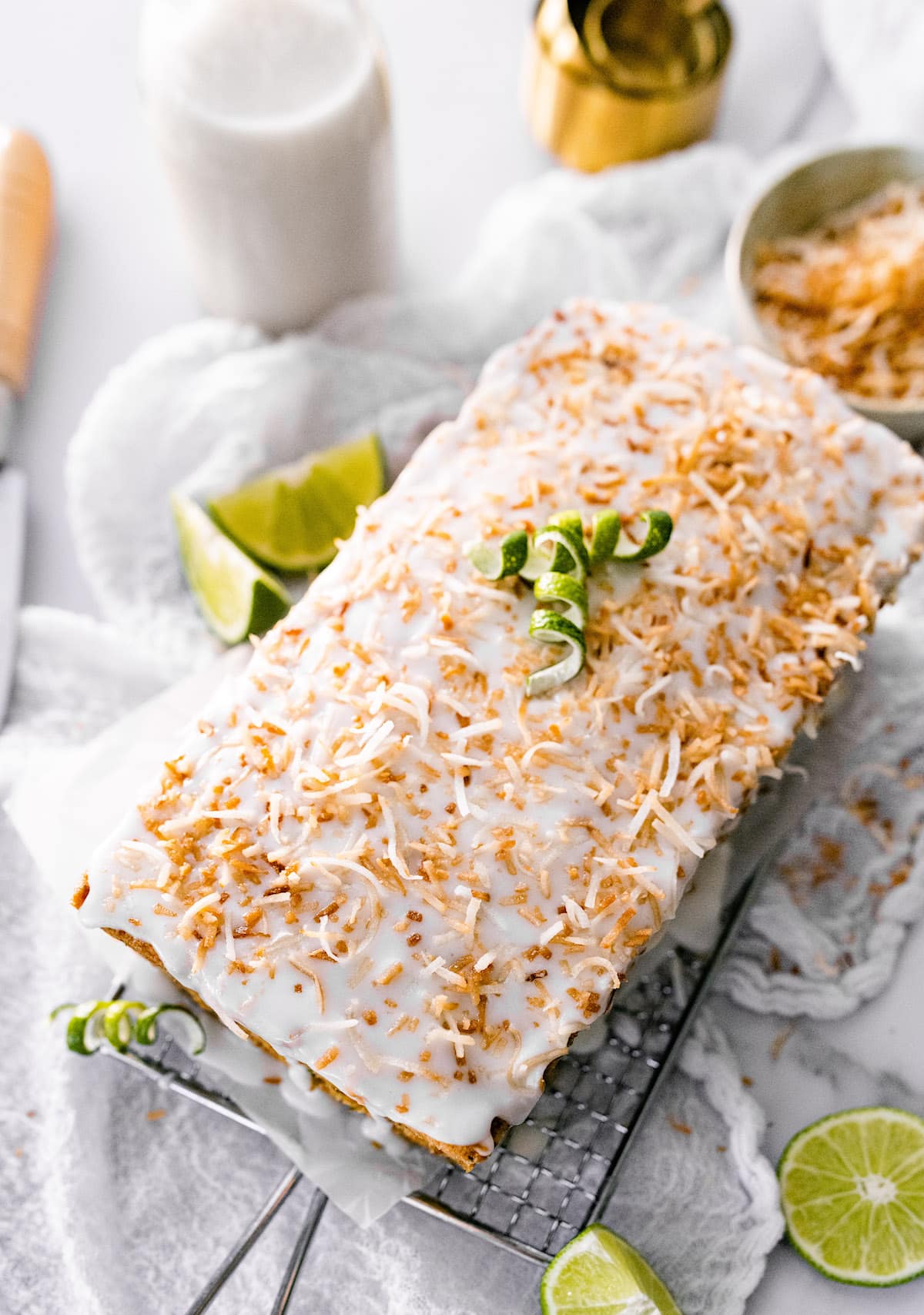 Coconut Lime Zucchini Loaf
