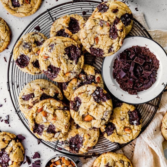 Almond Chocolate Chip Cookies - Two Peas & Their Pod