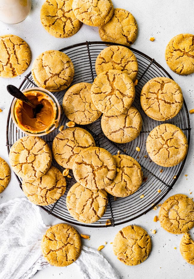 Soft Peanut Butter Cookies {The BEST}