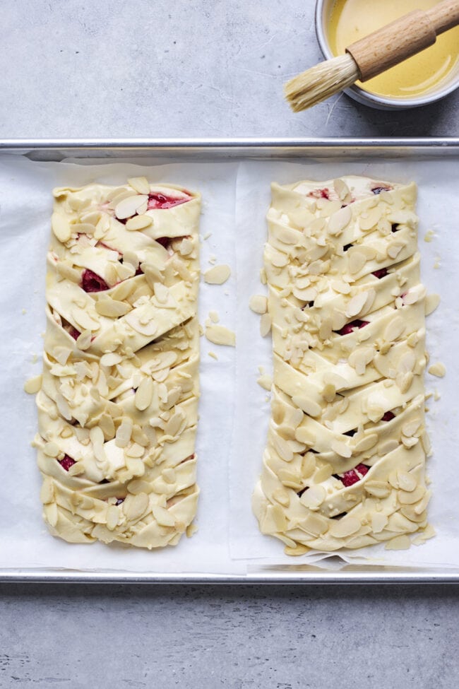 Raspberry Cream Cheese Danish Braid