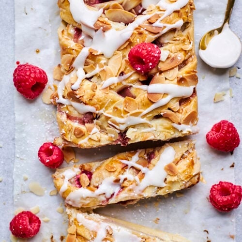 Raspberry Cream Cheese Danish Braid - Doctor Woao