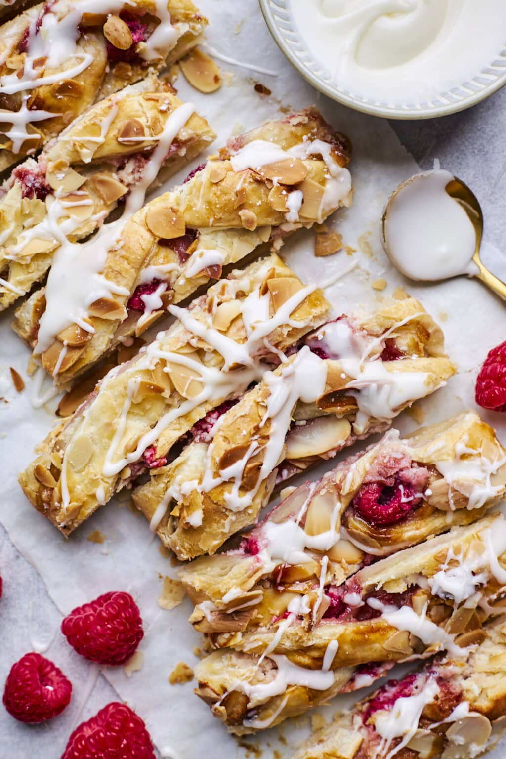 Raspberry Cream Cheese Danish Braid - Two Peas & Their Pod