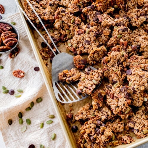 Chocolate Chip Cookie Granola Clusters