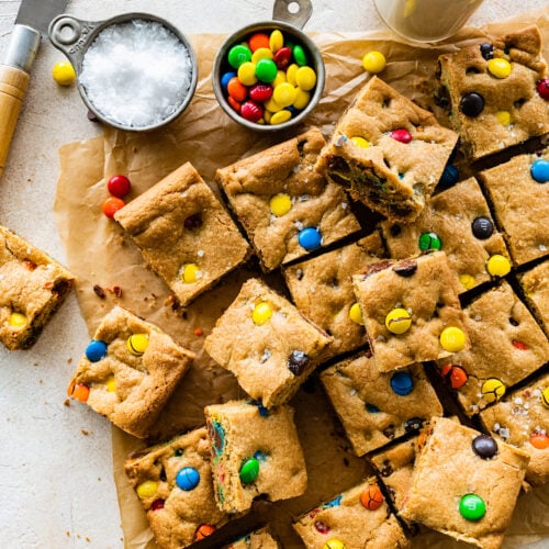 M&m cookie bars store