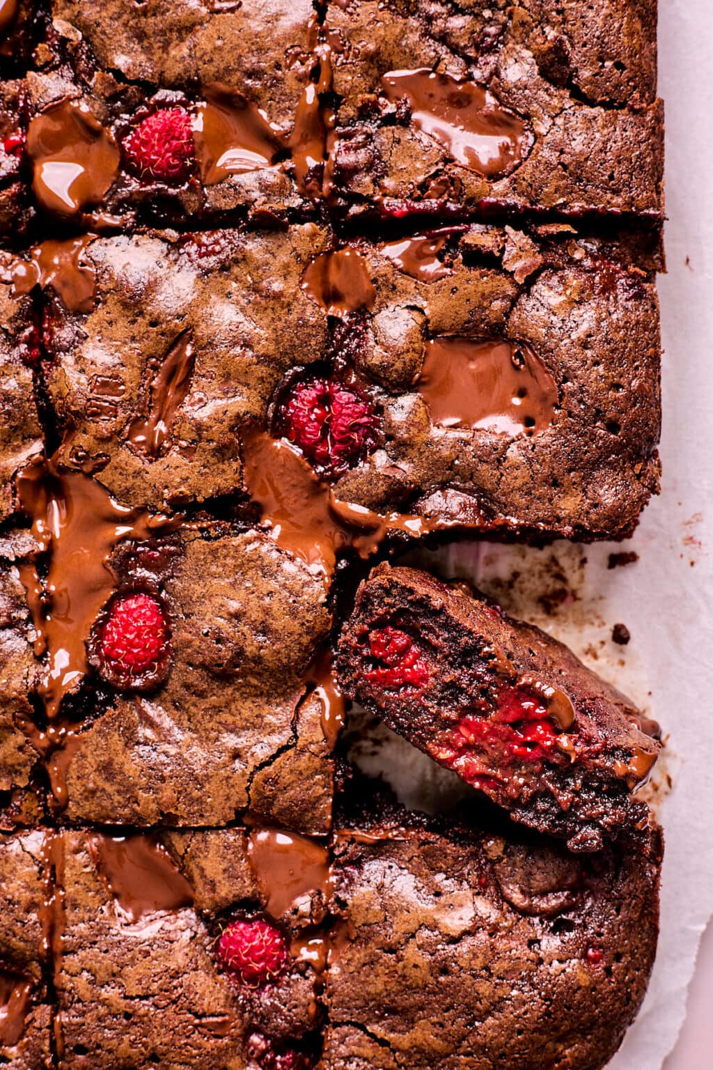 Raspberry Brownies - Two Peas & Their Pod