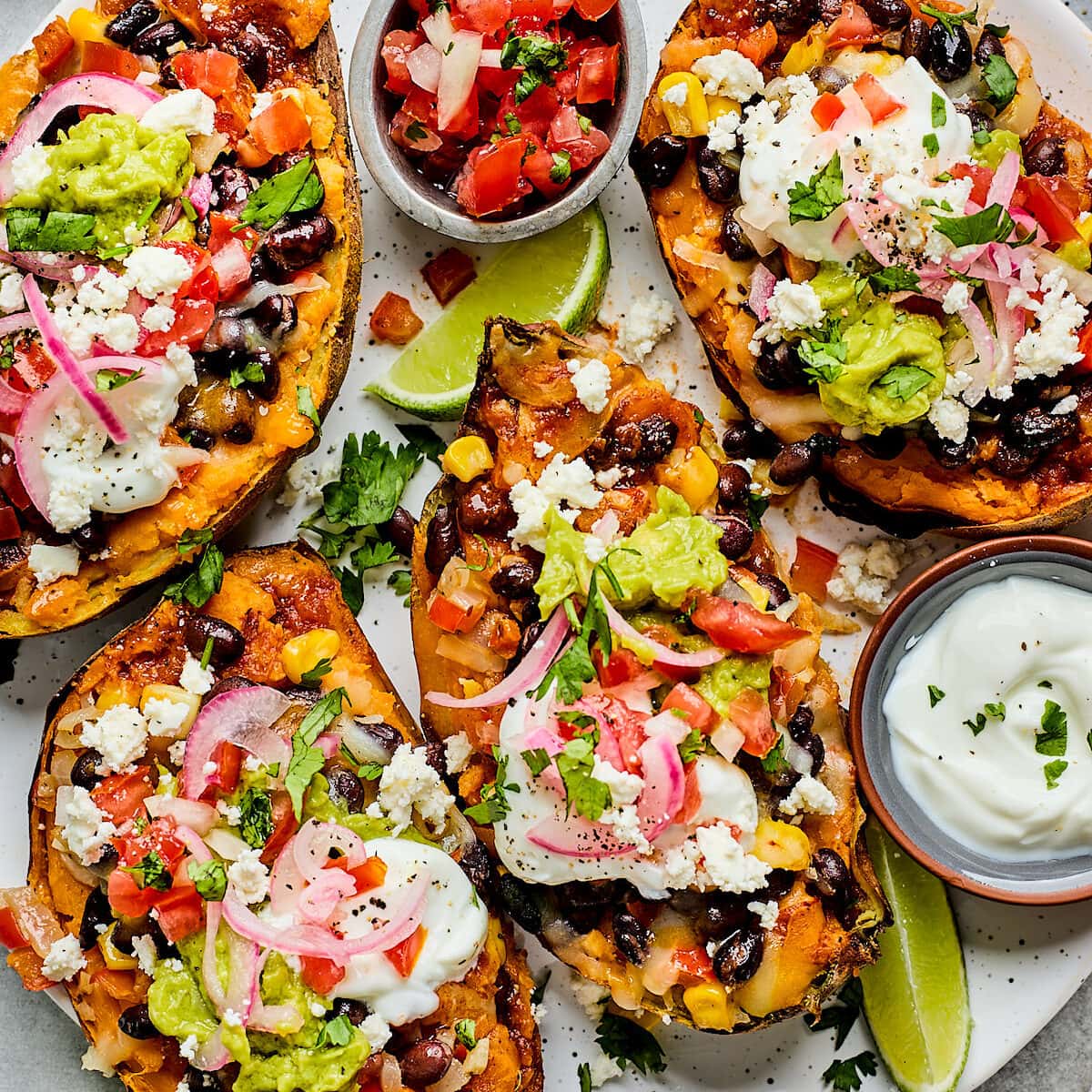 Stuffed Sweet Potatoes - Two Peas & Their Pod