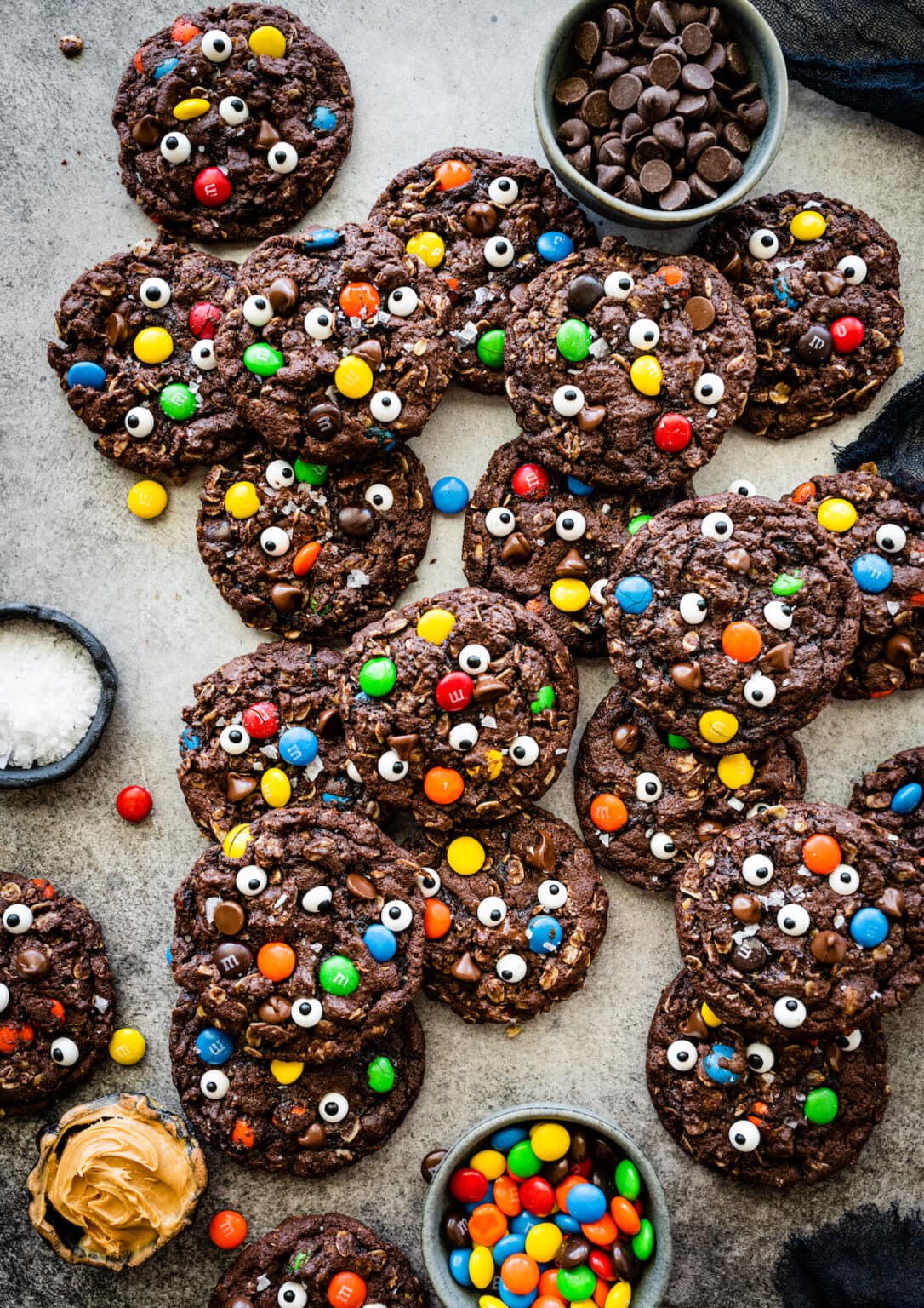 Chocolate Monster Cookies